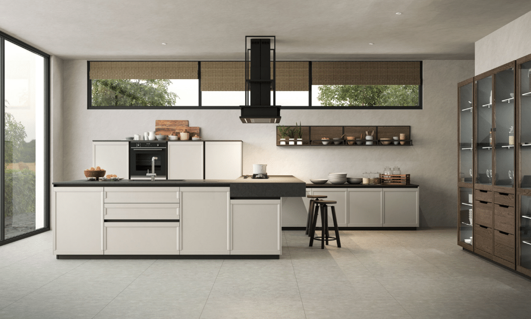 Make contemporary choices effortlessly with this Kitchen collection ...