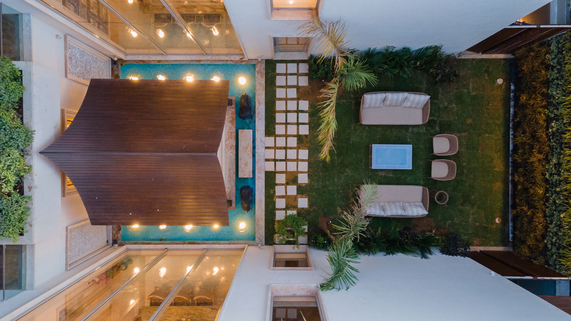 Fortify familial values within the entwining design of this twin house ...