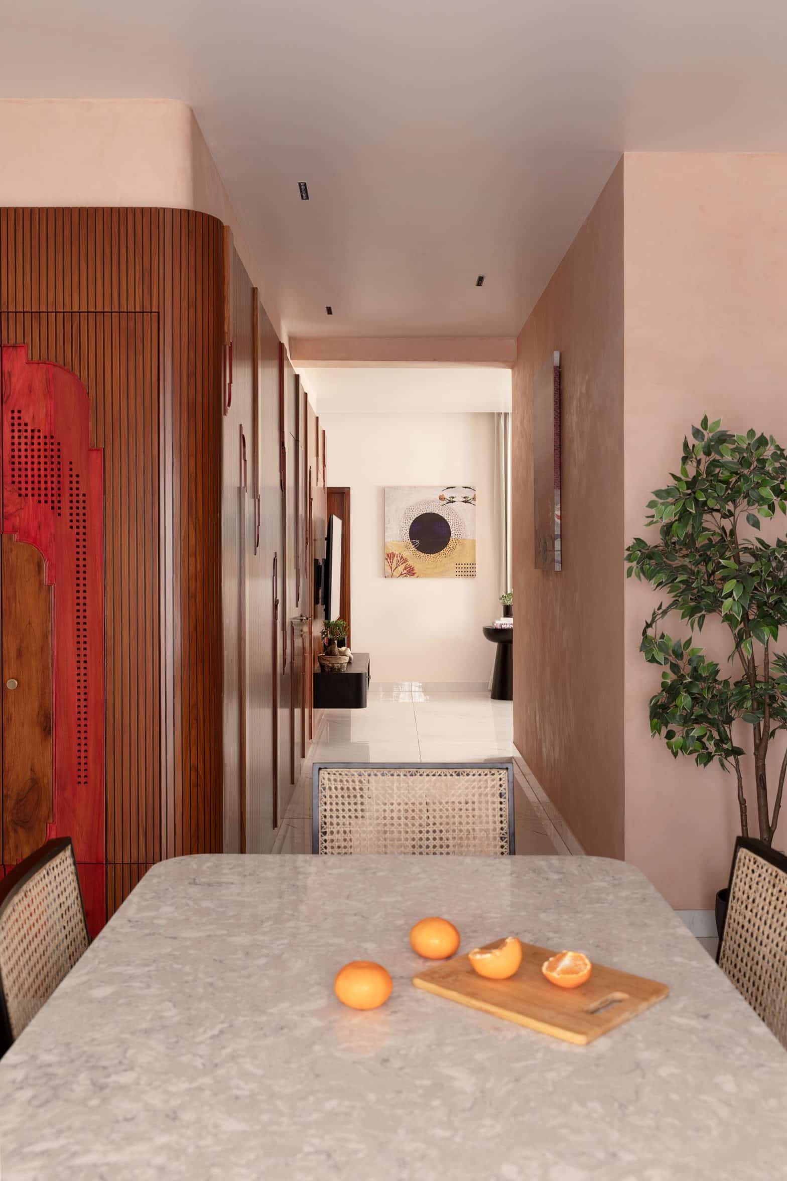 Reel in the power of red at this energetic Chennai home - Architect and ...