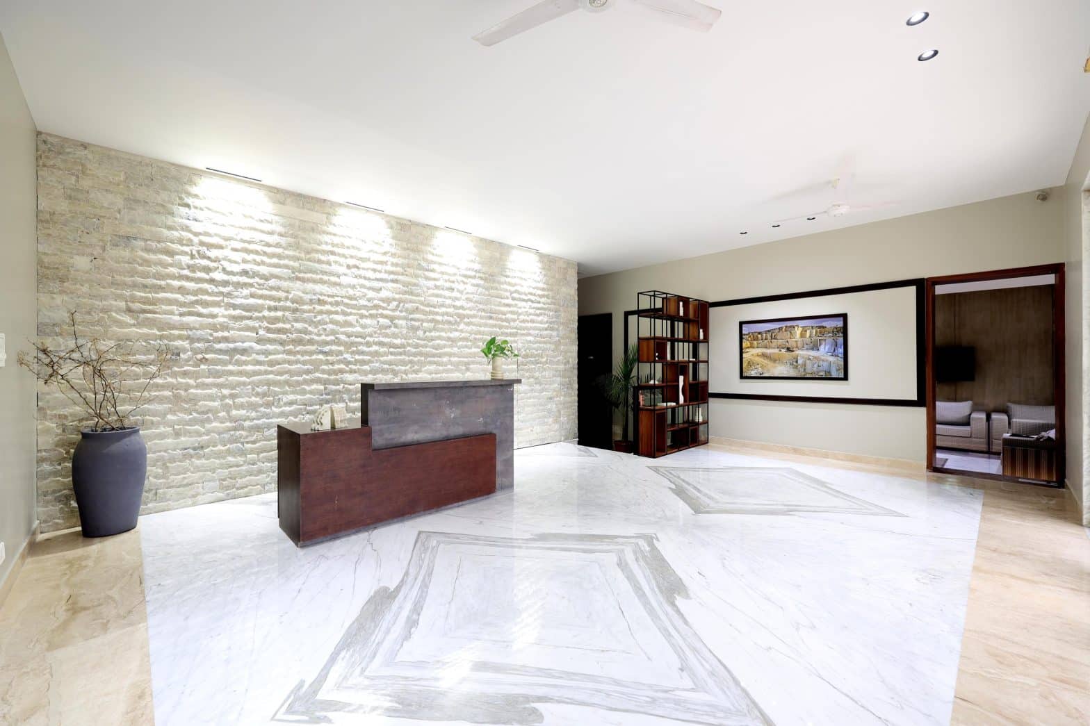 Peek into the rustic elegance of this 600 sq ft office in Udaipur ...