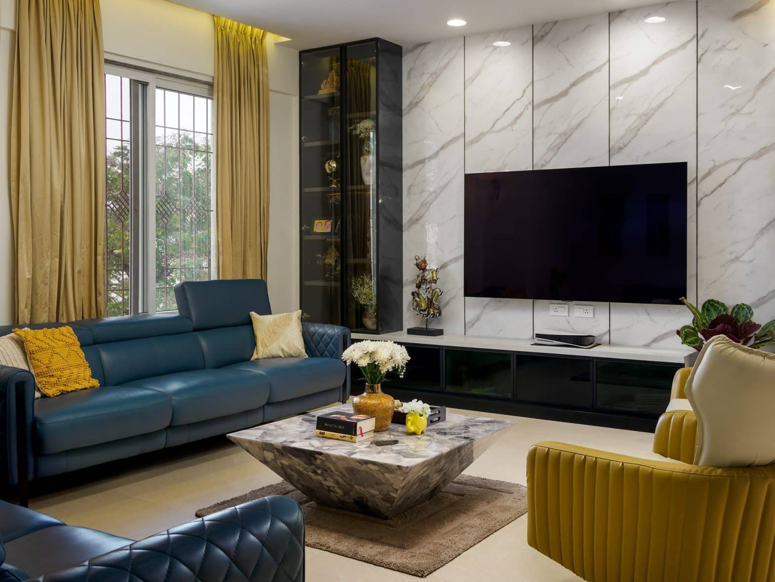 Whirl through the vibrant hues of joy in this laid-back Pune home ...