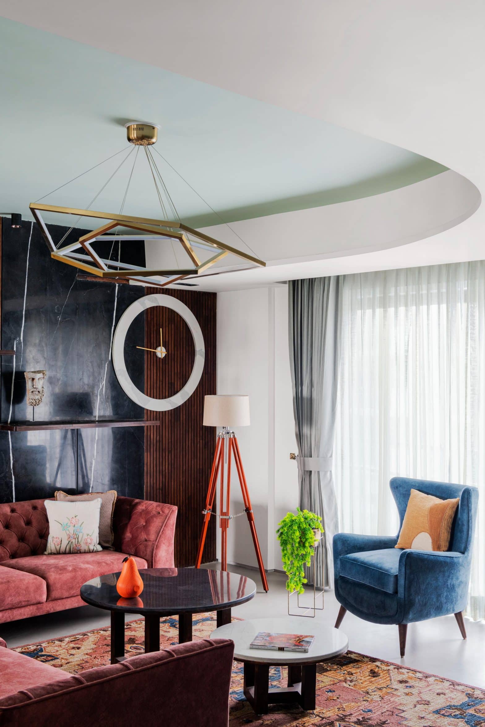 Zoom through style curves in Gurugram's minty-fresh residence ...