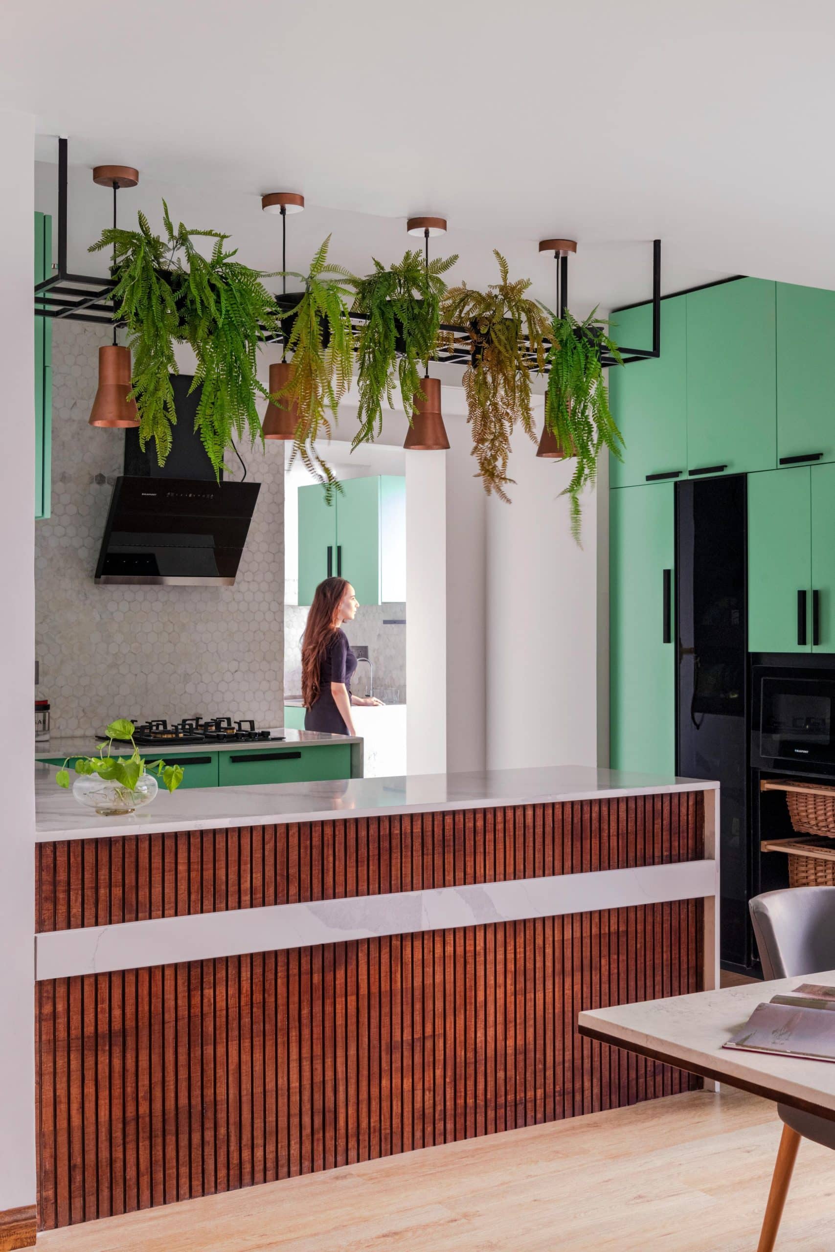 Zoom through style curves in Gurugram's minty-fresh residence ...