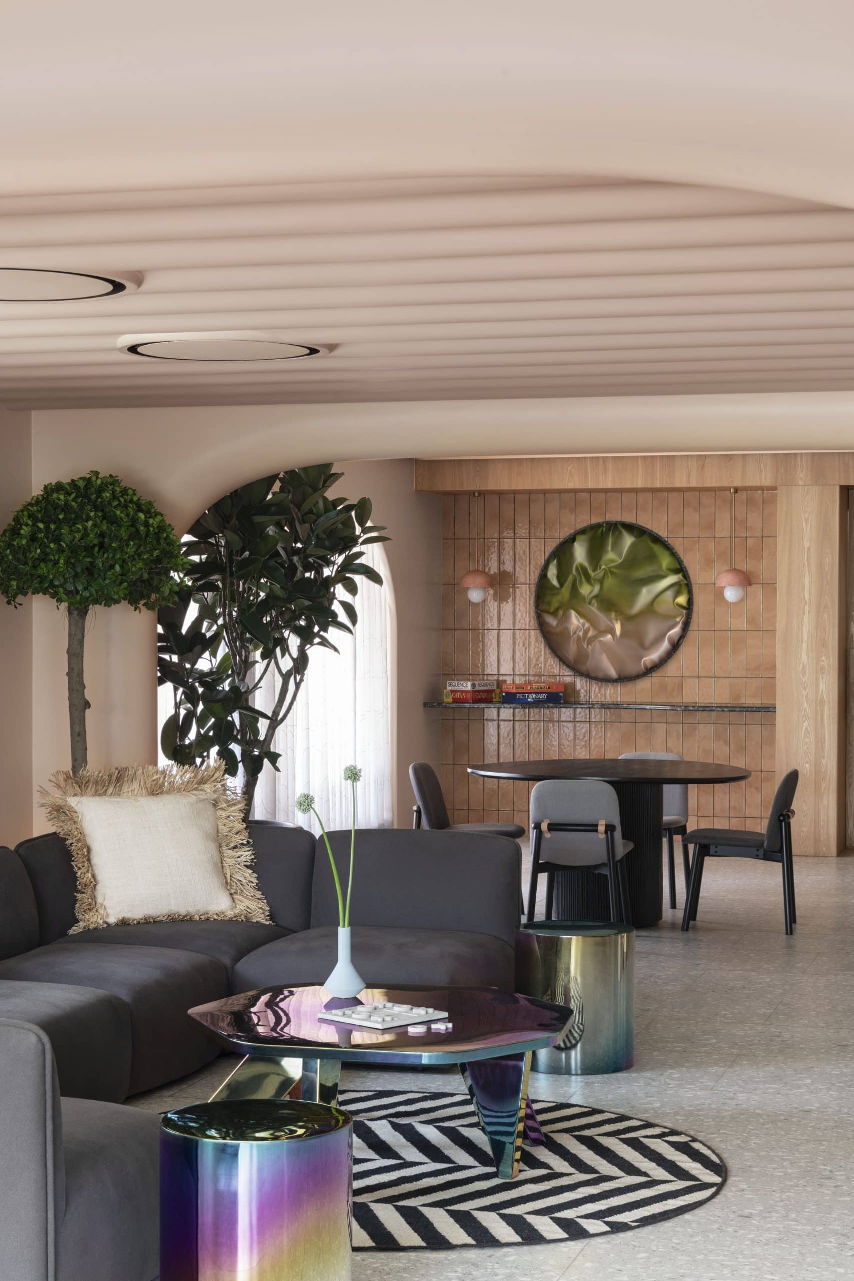 Melt into the peachy comfort of this calm Kolkata clubhouse - Architect ...