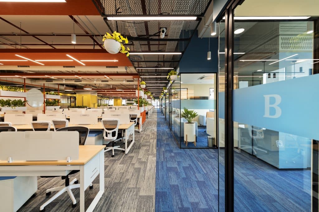 Flipspaces' delivers Bharat Financial Inclusion Limited's new office spanning 1 Lakh sq ft in ...