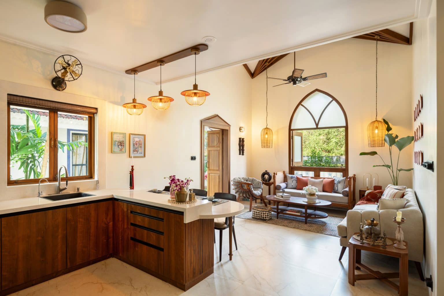 Slow down time inside this commanding 1,500 sq ft Gothic Goan villa ...