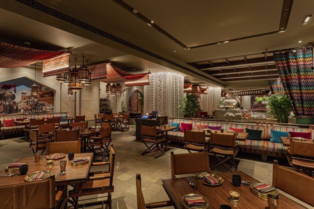 Feast on the magic of the Arabian nights inside Taj Mahal Palace's restaurant in New Delhi ...