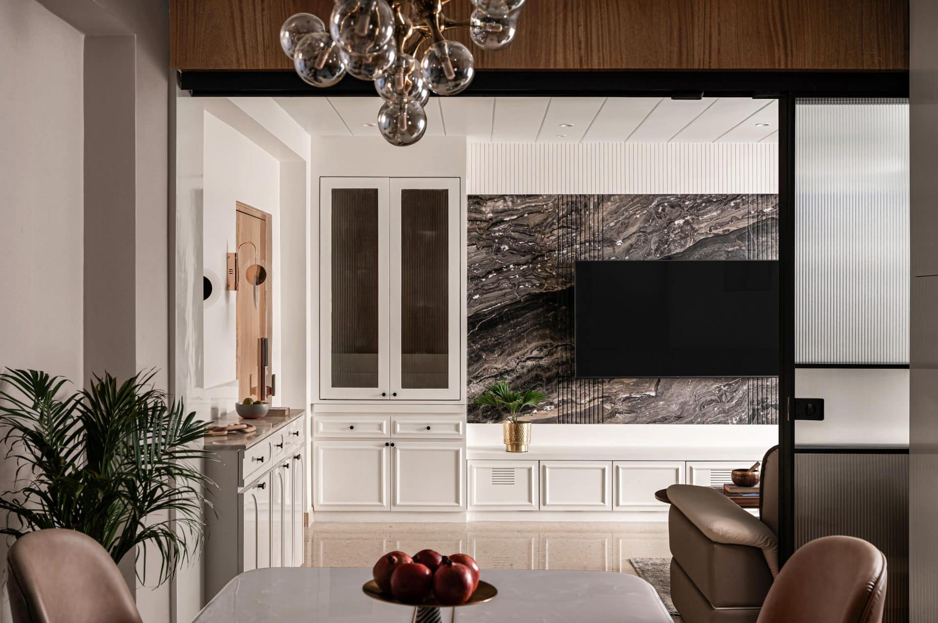 Decode the symbolic features of this 6,000 sq ft CA's office in Dhule ...