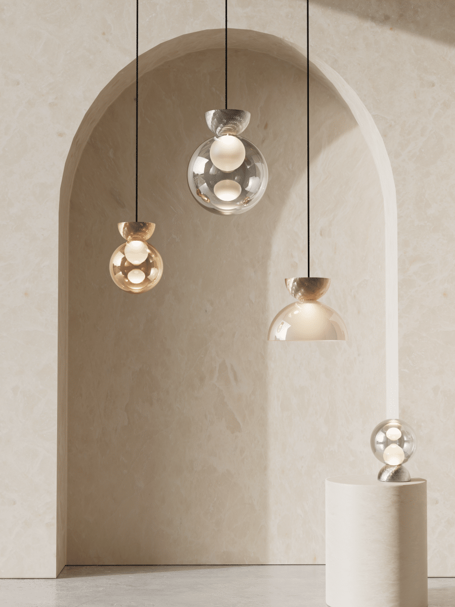 Elevate your decor with this lighting collection that glimmers like ...