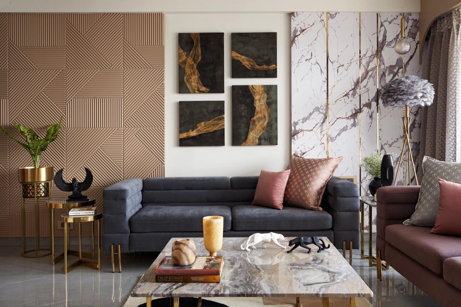 Wholeheartedly celebrate opulence in this vibrant Navi Mumbai apartment ...