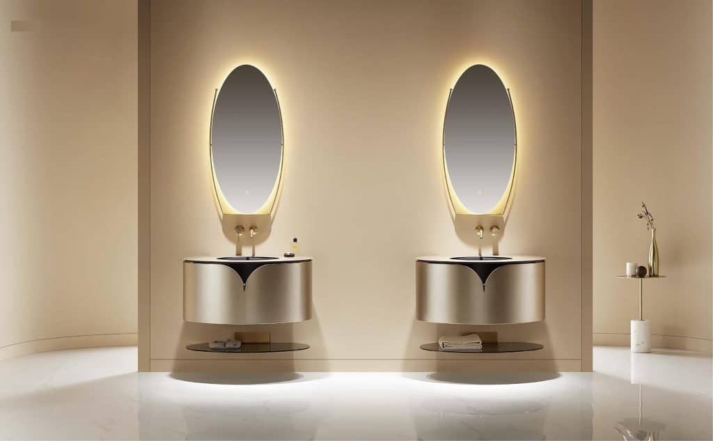 Bring glamour in your bathroom with this luxurious vanity collection ...