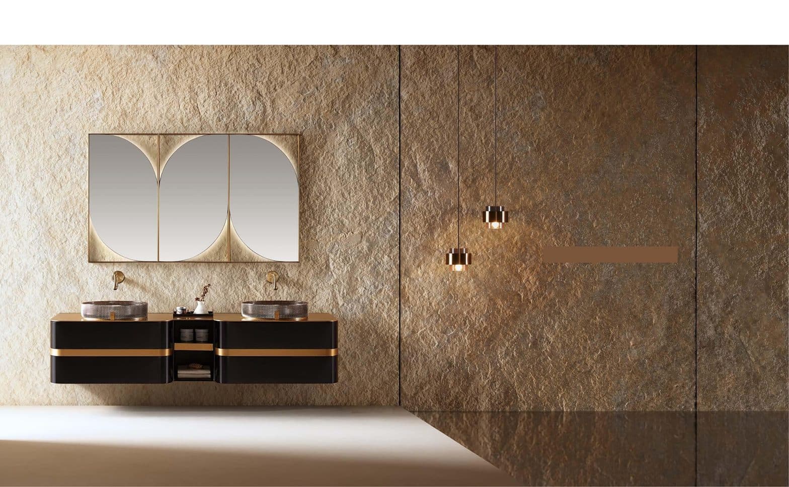 Bring glamour in your bathroom with this luxurious vanity collection ...