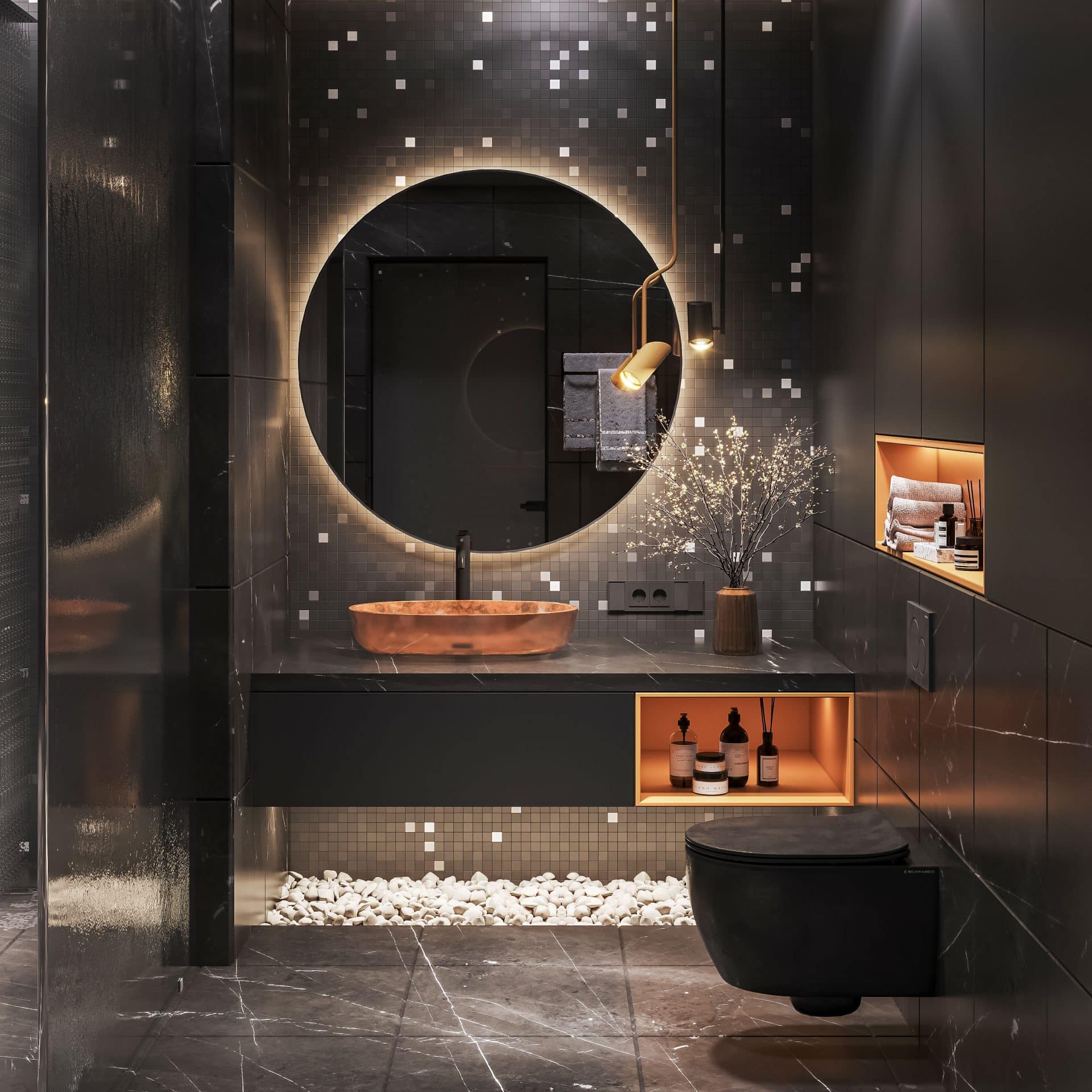 Make a statement through minimalism with these two modular vanity ...