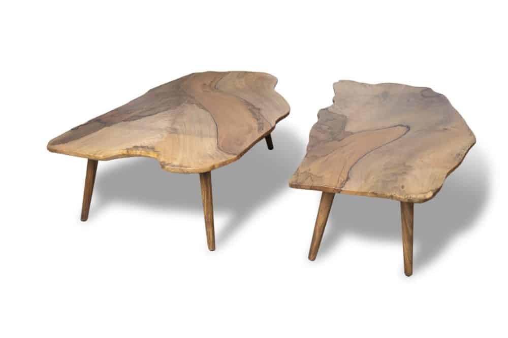 These raw wood coffee tables are what rustic dreams are made of ...