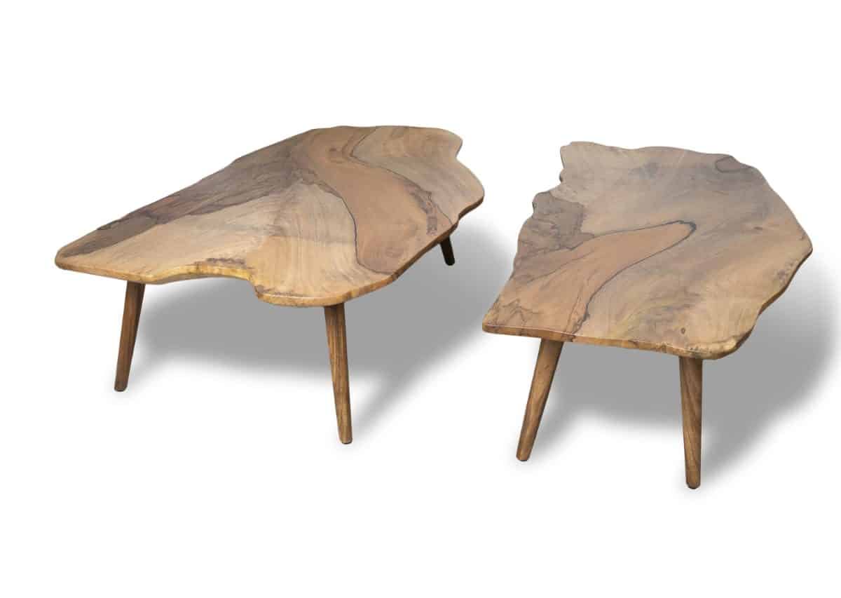 These raw wood coffee tables are what rustic dreams are made of ...