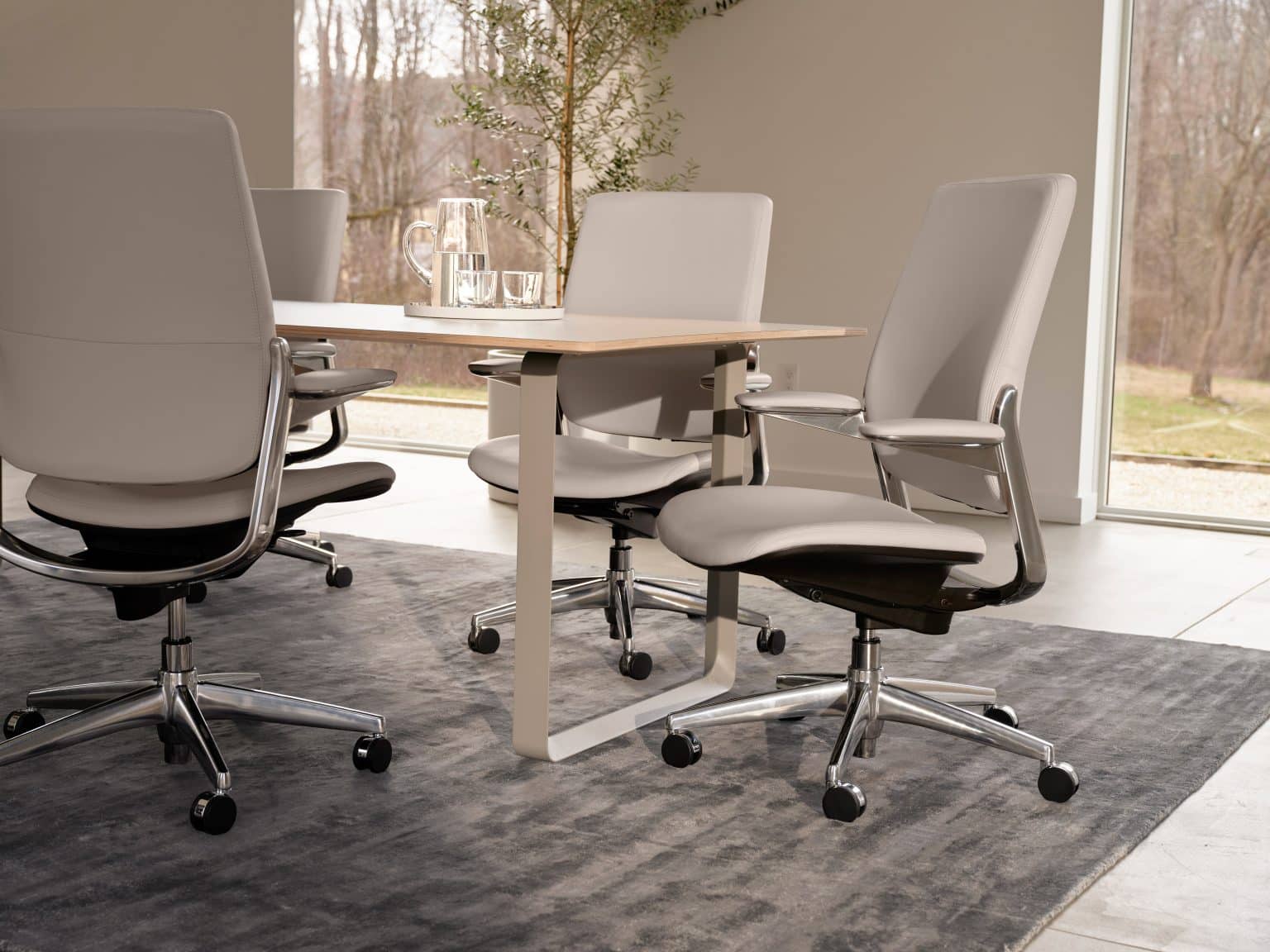 Work smart from the comfort of this conference chair designed ...