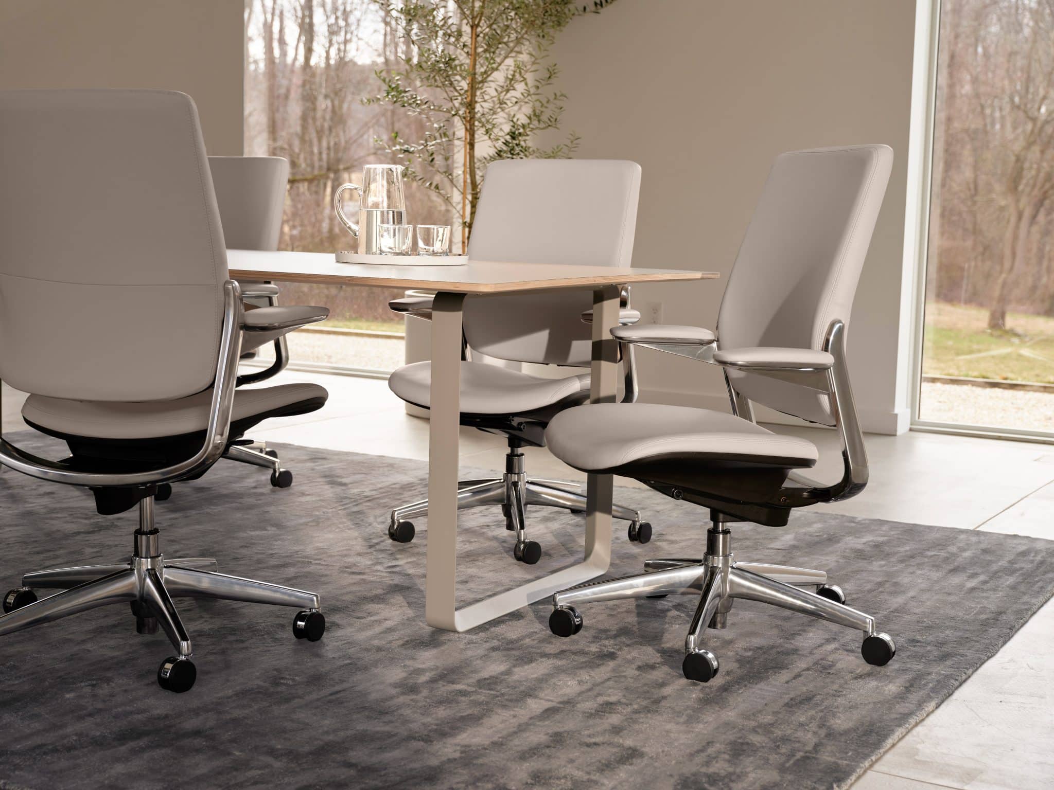 Work smart from the comfort of this conference chair designed ...