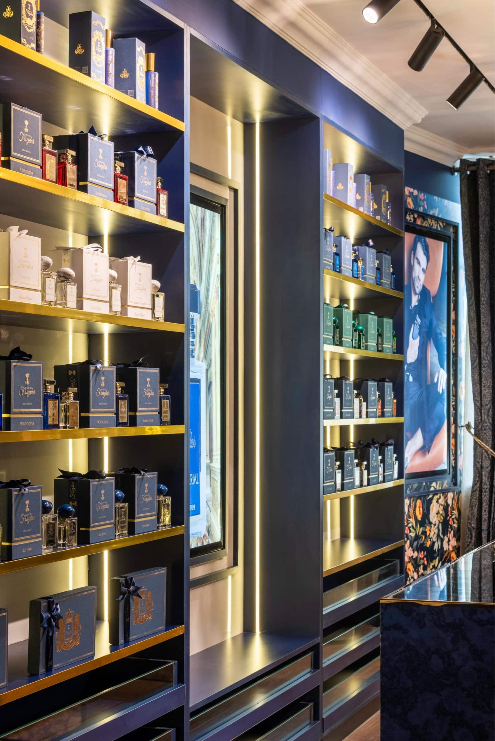 Go all out with monochromatic maximalism at this bold and blue perfume ...