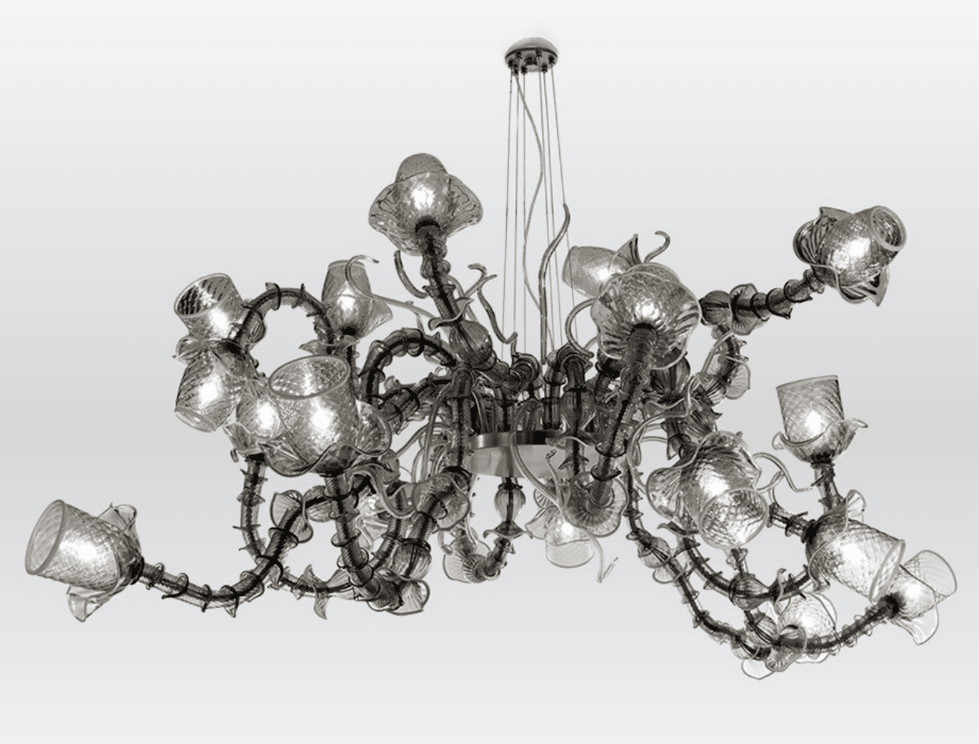 Let smoked Murano glass craftsmanship light up your space through this ...