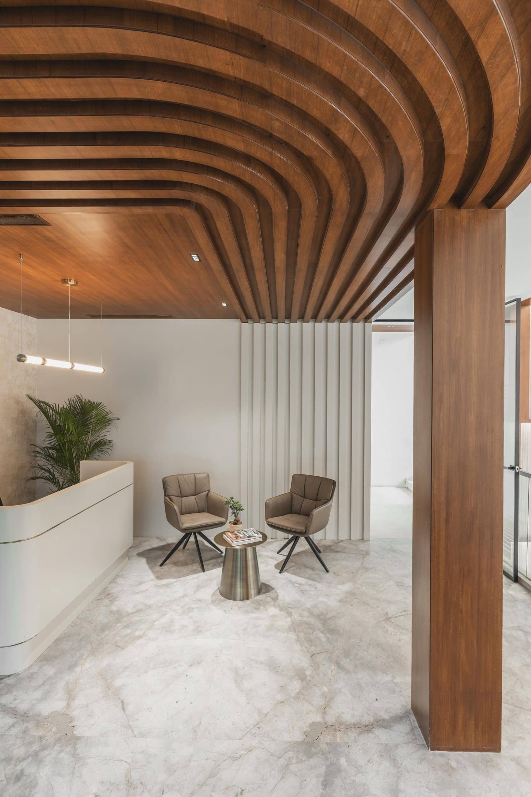 Explore the minimalist, material-driven design of this 12,000 sq ft ...