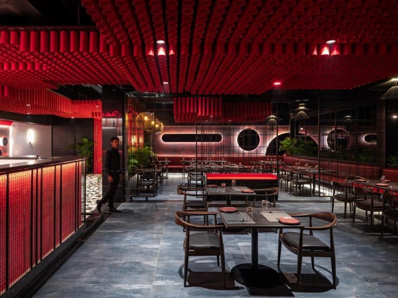 A traditional South Indian restaurant within a contemporary setting ...