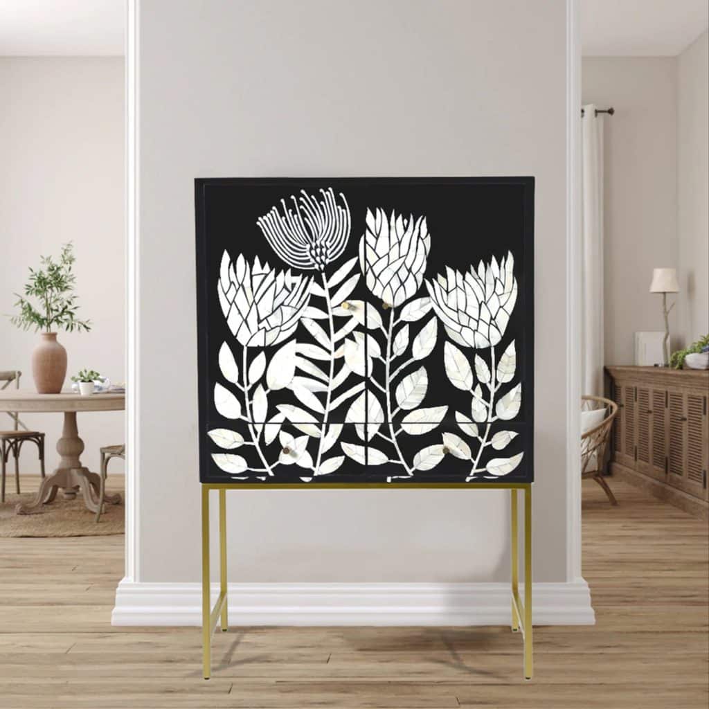 Embed traditional artistry into modern spaces with this luxurious inlay ...