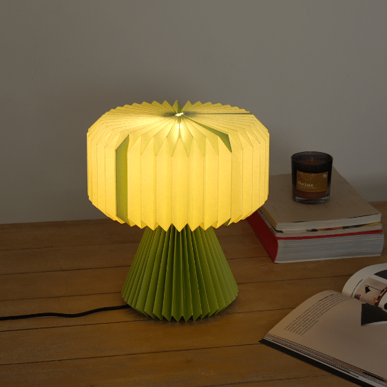Bring the golden hour indoors with this recycled origami lamp design ...