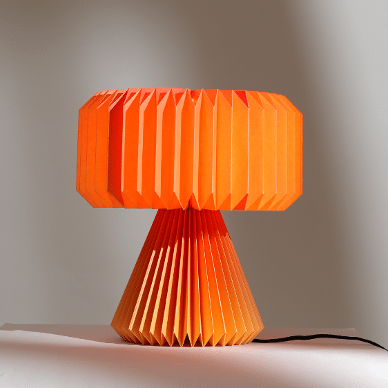 Bring the golden hour indoors with this recycled origami lamp design ...