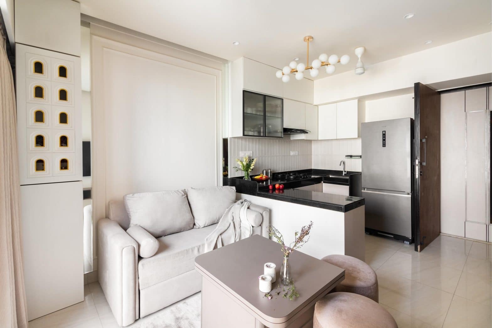 Master the multifunctional life in this soulful 298 sq ft studio apartment in Thane - Architect ...