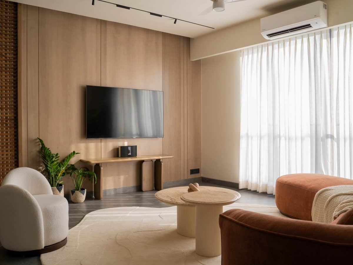 Take a peek inside this warm, earthy nest in the sky, perched gently ...