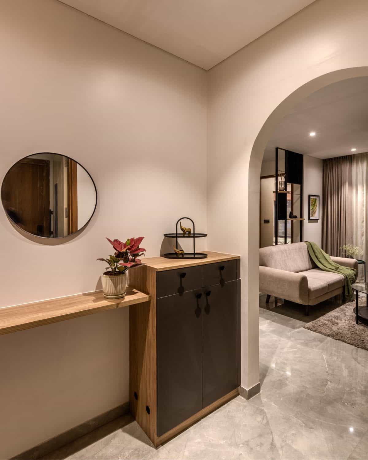 Enter this Pune 2BHK where subtle modernity finds a serene home ...