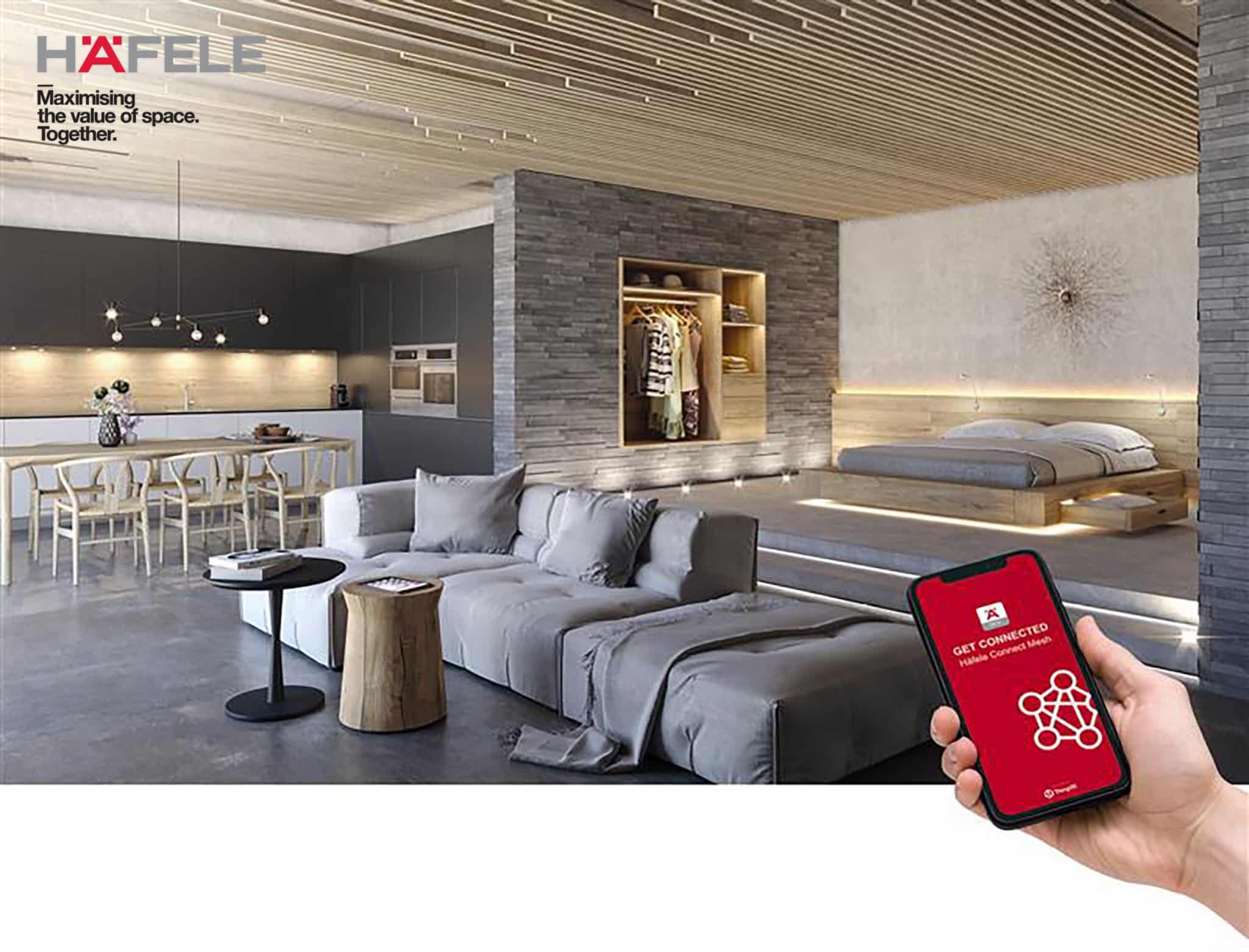 Experience precision lighting with Hafele’s Connect Mesh, putting ...