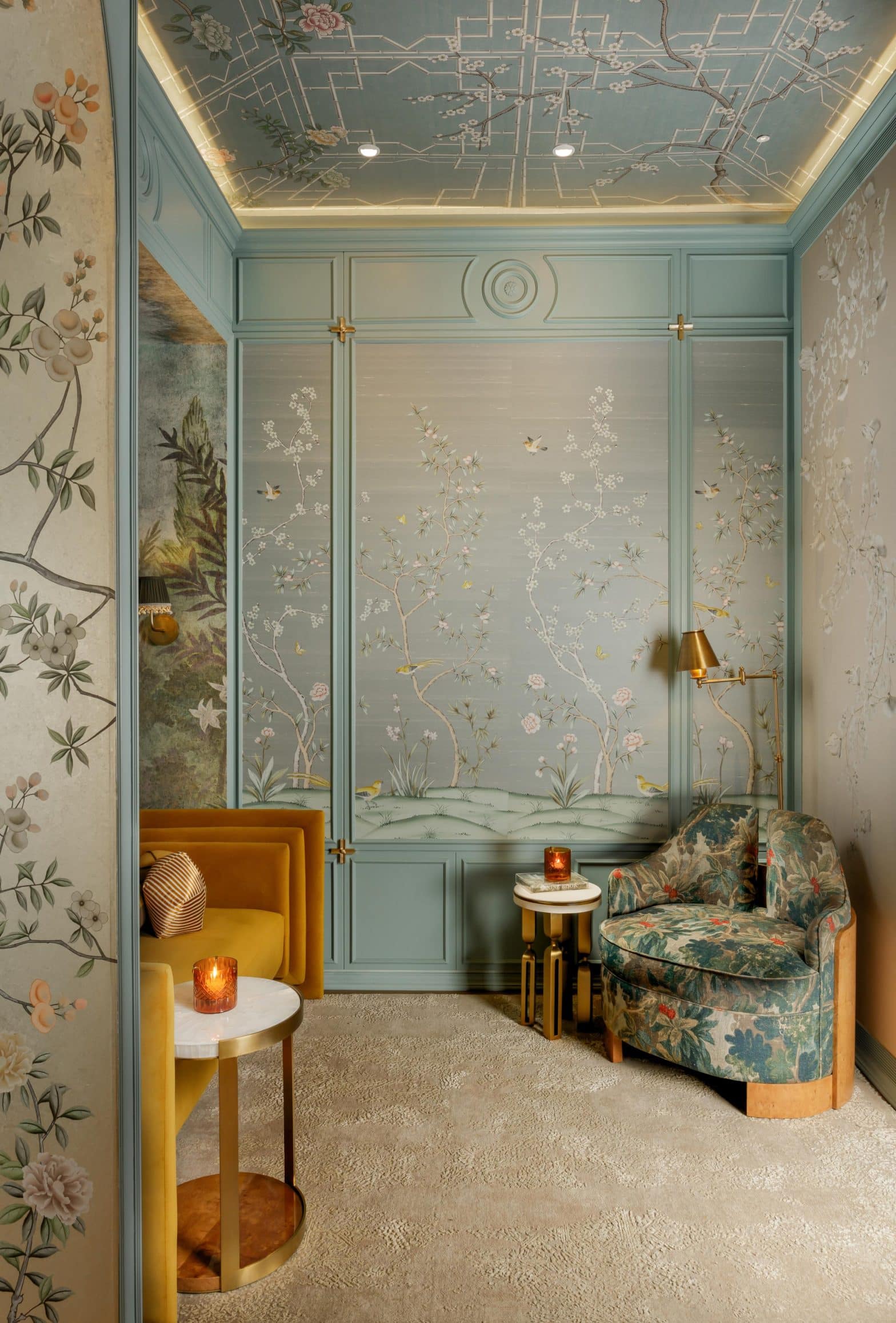 Textile takes over the wall in this premium fabric-finish wallpaper range - Architect and ...