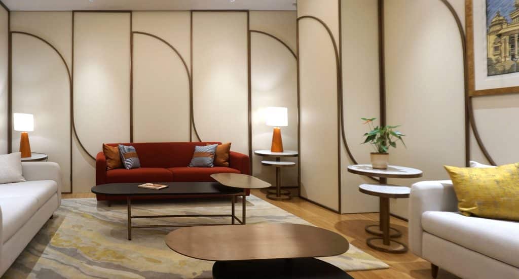 Retreat into this tranquil reserved lounge at BIAL designed by ABM ...