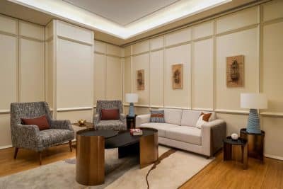 Retreat into this tranquil reserved lounge at BIAL designed by ABM ...