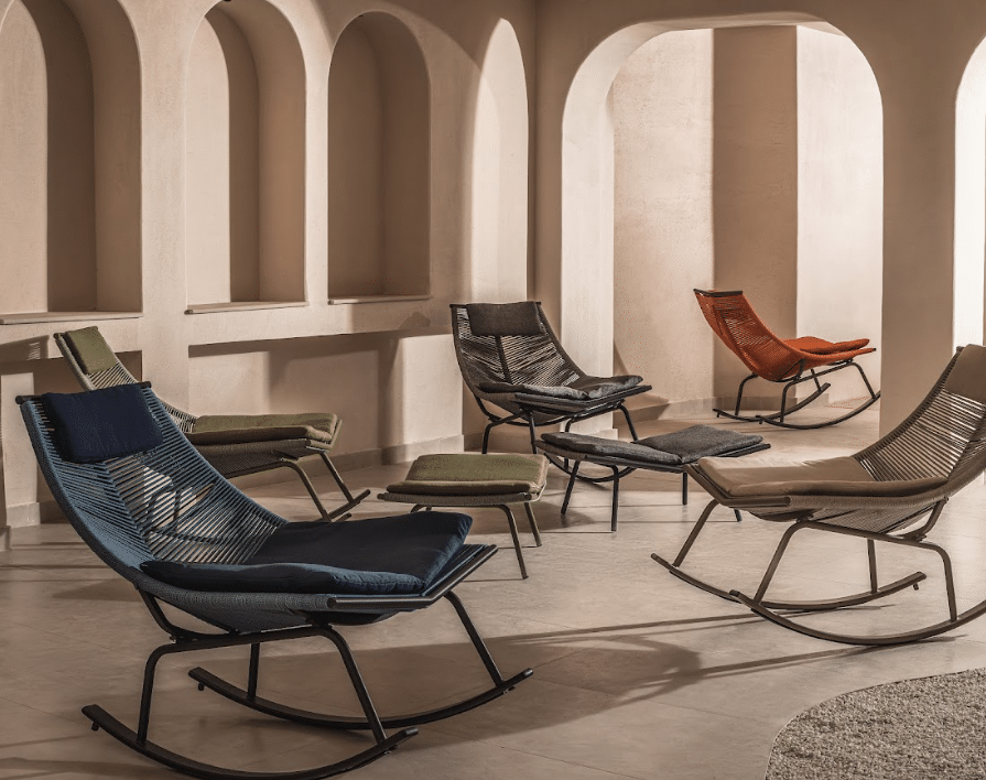 Find your outdoor rhythm with this rocking chair and ottoman from ...