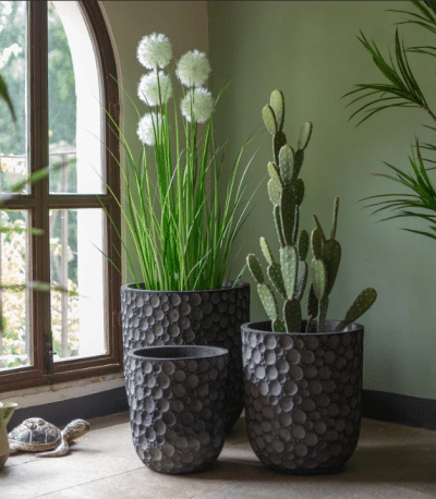 Celebrate slow living and natural textures with this fiber clay pot ...