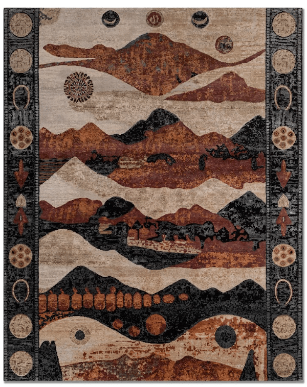 Step into the landscapes of the UAE through this rug collection by ...