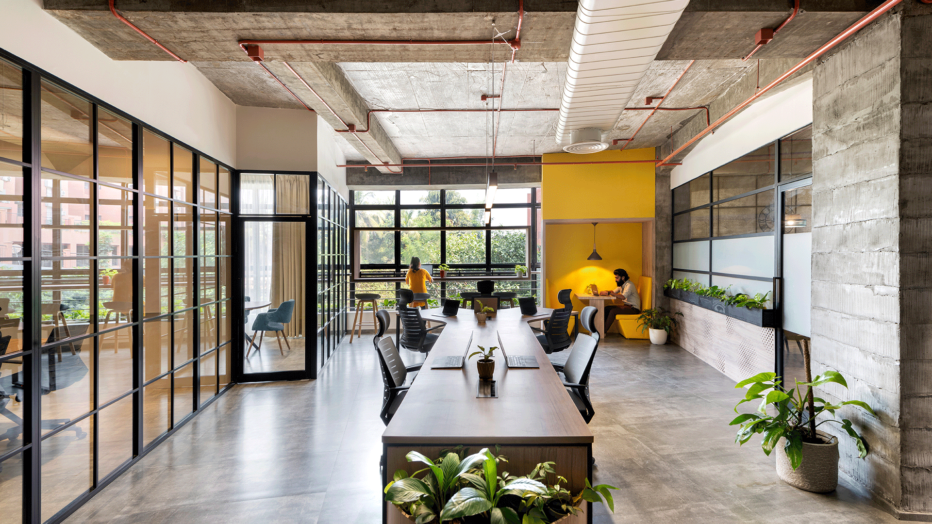 A co-working space that is as fluid in its design as the coffee it is ...