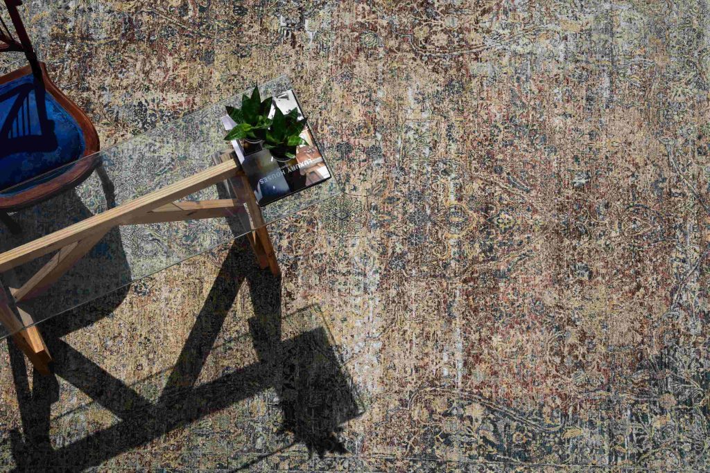 Embrace the Japanese philosophy of making broken beautiful in this rug ...