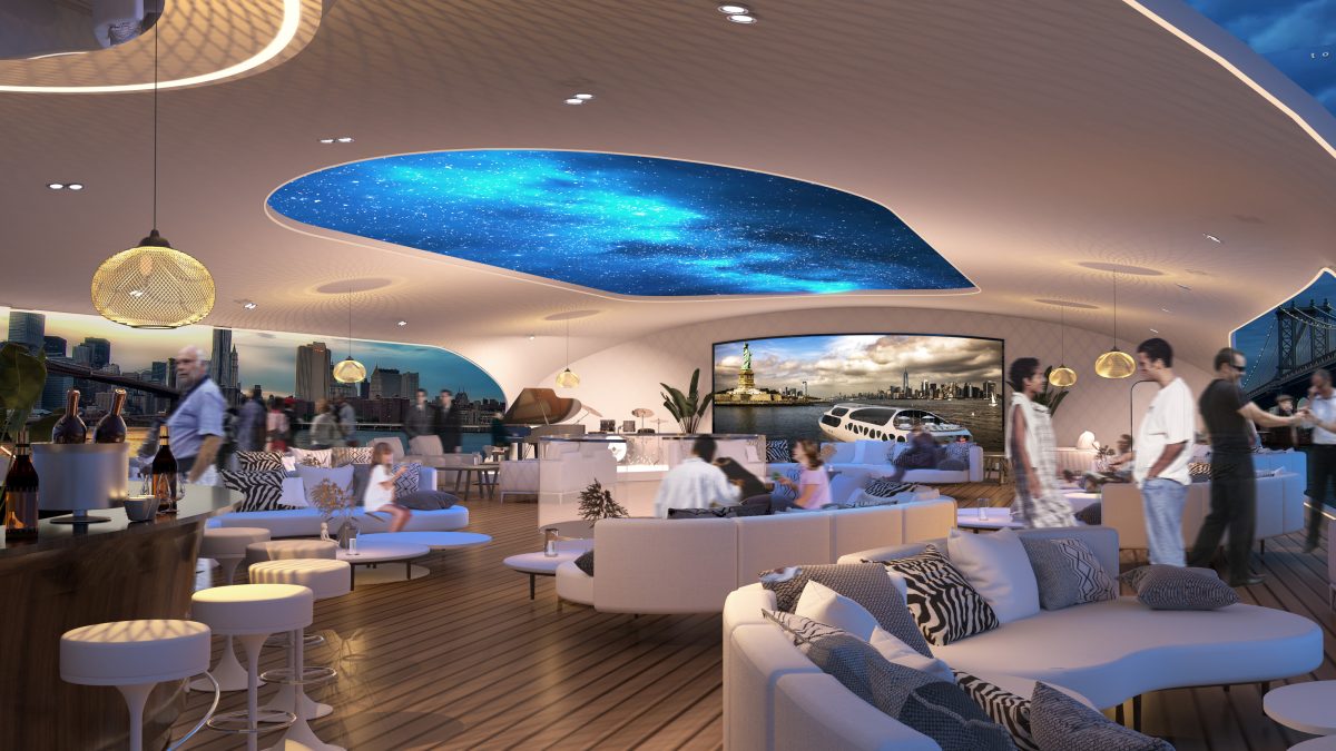 Explore Manhattan from this fully electric, floating luxury hotel ...