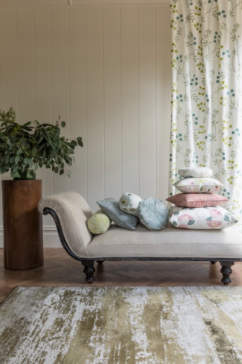 Add a fresh flavour to your furnishings with this breezy textile ...